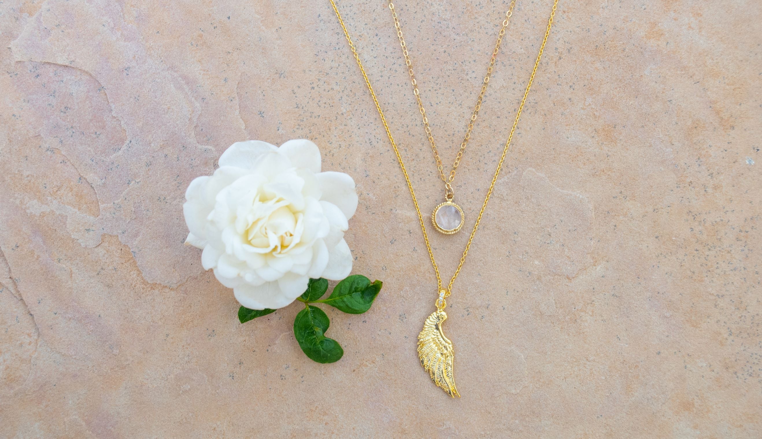 ARCHANGEL GABRIEL Angel Of Communication Necklace, White Rhodium, Clea ...